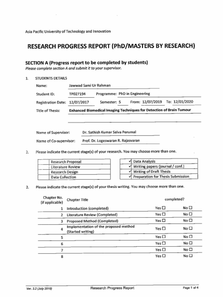 20200120-Phd Progress Report 4 | PDF