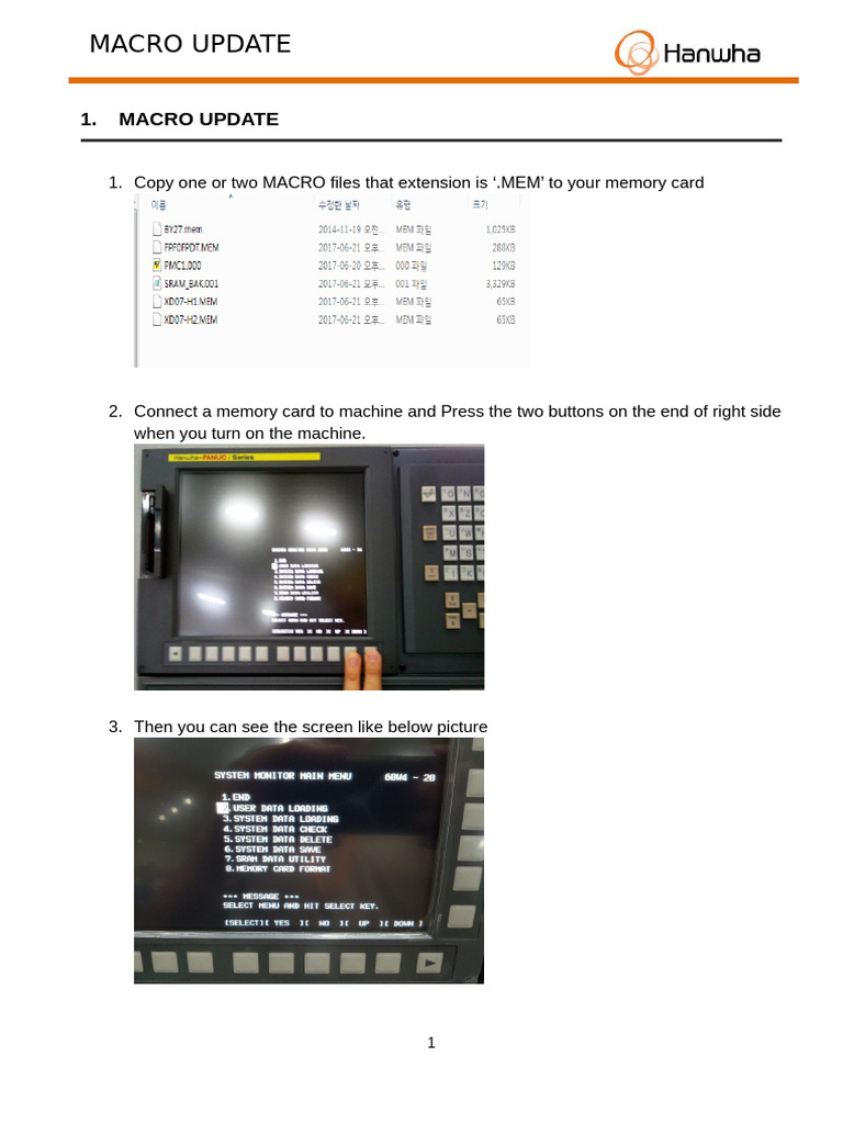 FANUC - MACRO UPDATE - Ver1 - 20171103 | PDF