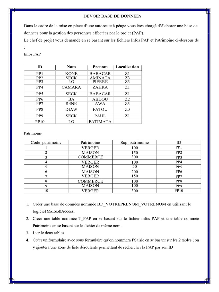 Etude de Base de Donnes Isdl 2021 | PDF