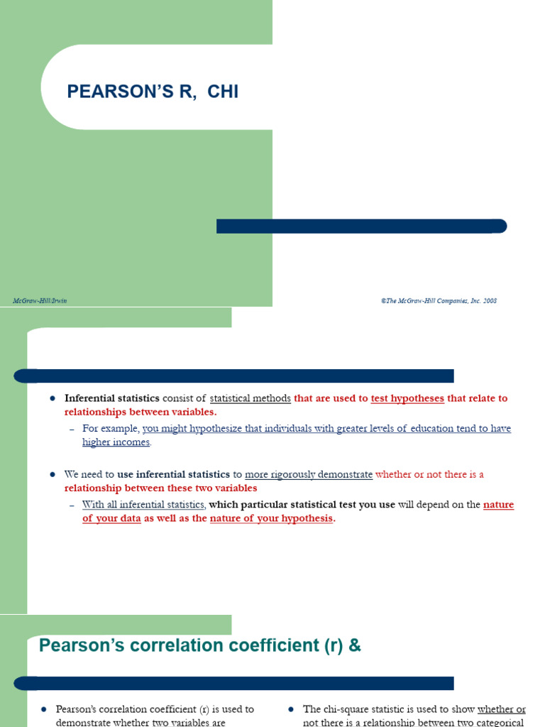Pearson R-Chi Square-ANOVA | PDF | Statistical Hypothesis Testing | Chi ...