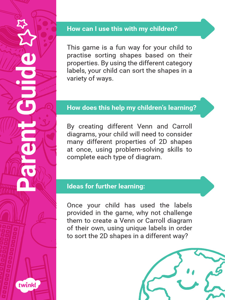 Sorting 2D Shapes with Diagrams | PDF | Infographics