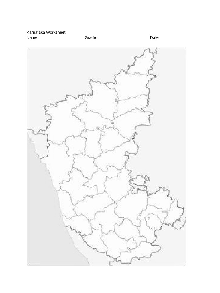 Karnataka Map | PDF