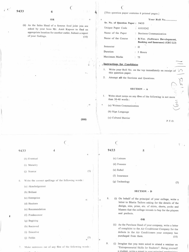 B. Voc. Software Development Banking and TDYRpby | PDF | Communication | Human Communication