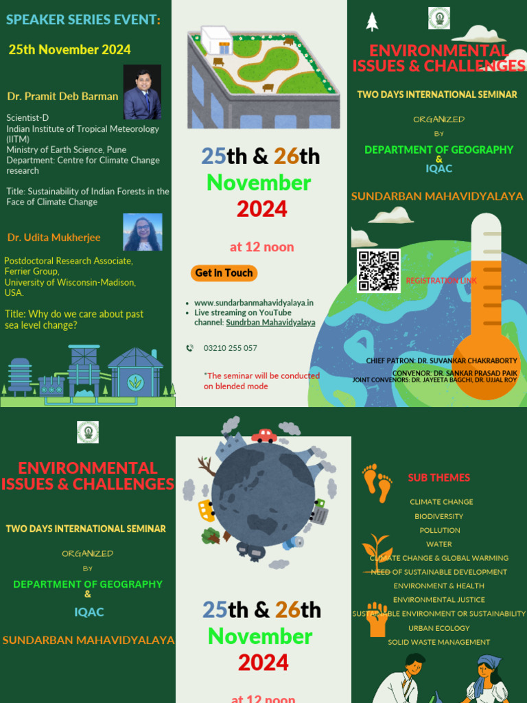 INTERNATIONAL SEMINAR - Environmental Issues & Challenges - 2024 | PDF ...