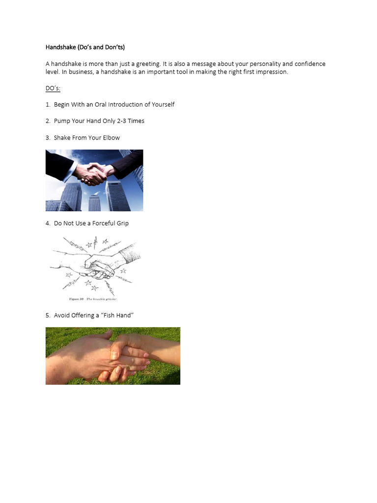 Art+of+handshake | PDF