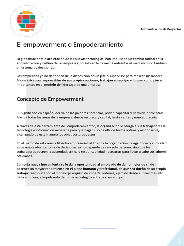 Empowerment | PDF | Empoderamiento | Business