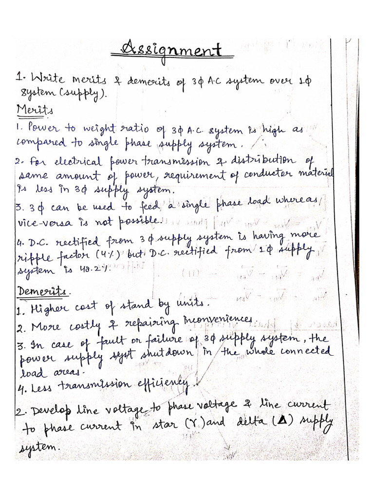 Electrical Assignment | PDF