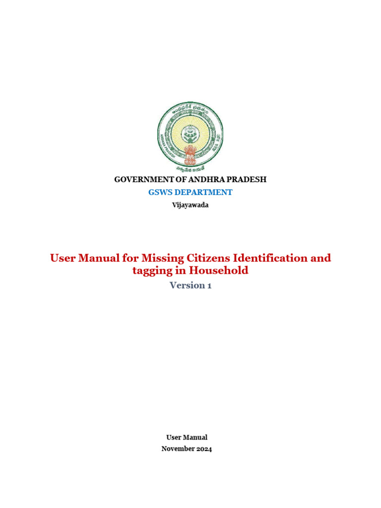 Missing Citizen Identification User Manual | PDF | Computing | Cyberspace