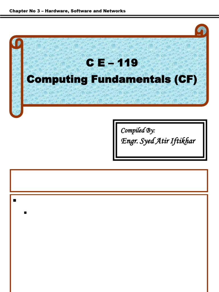 CF Chapter-003 | PDF | Computer Network | Operating System