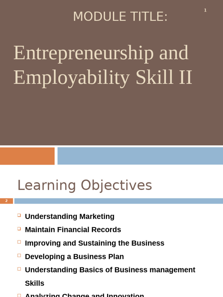 Entrepreneurship and Employablity Skill | PDF | Expense | Marketing
