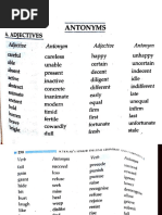 100 Examples of Synonyms and Antonyms Vocabulary | PDF
