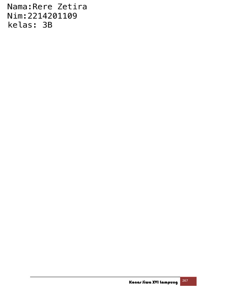 Rere Zetira Tugas 3 Jiwa | PDF