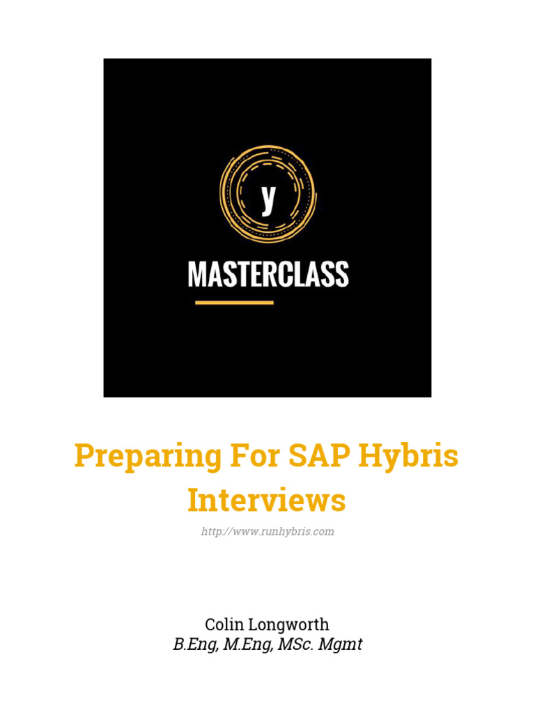 Interview Guide SAP Hybris | PDF | Apache Solr | Software
