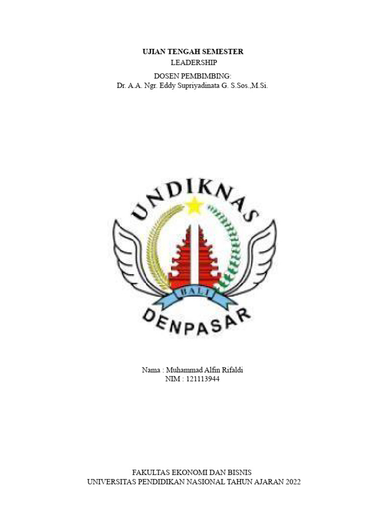 Uts Leadership | PDF | Karier & Perkembangan