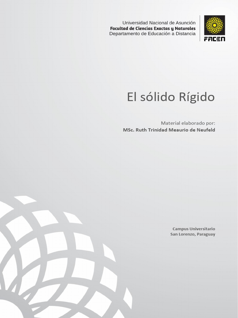El Sólido Rígido | PDF | Rotación | Momento angular