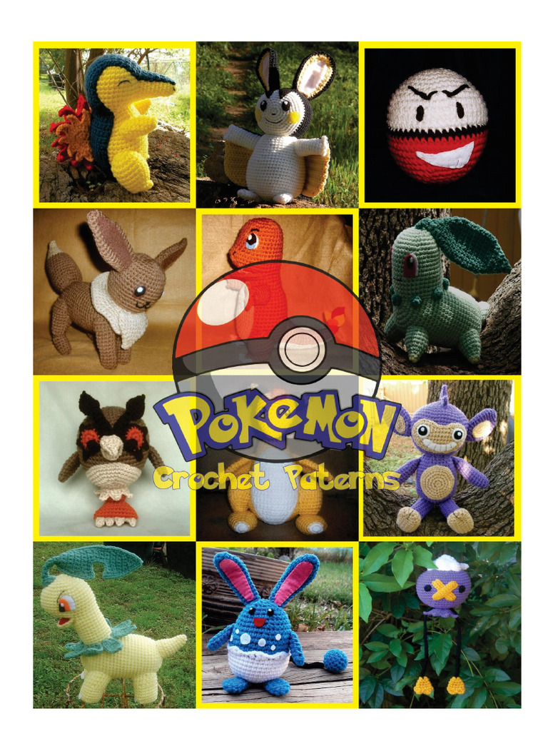 Padrões de Crochê de Pokémon | PDF | Crochê | Pokémon