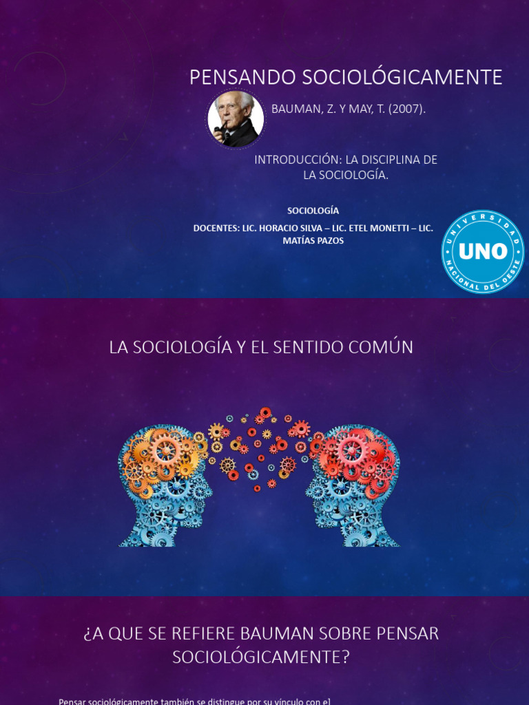 Pensando Sociológicamente | PDF | Sentido común | Pensamiento