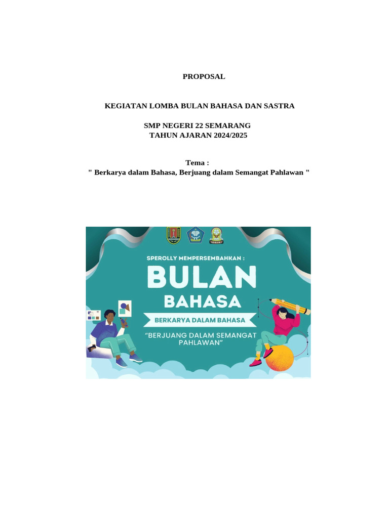 Proposal Lomba Bulan Bahasa 2024 | PDF | Kajian Bahasa Asing