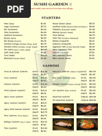 Sushi Mentai Menu and Prices 2023 | PDF