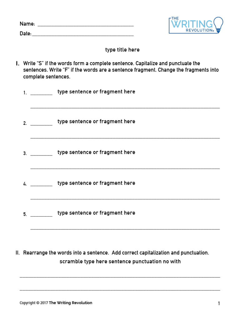 Diagnostic Sentence Skills | PDF | Sentence (Linguistics) | Grammar