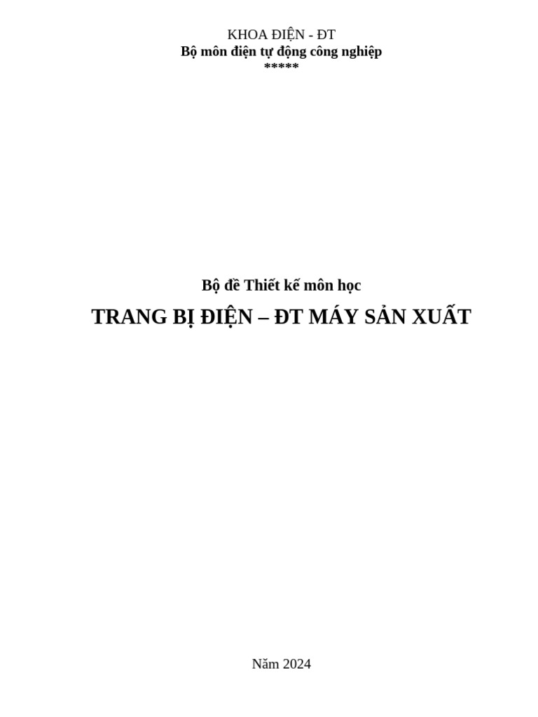 Thiet Ke Mon Hoc TBD | PDF