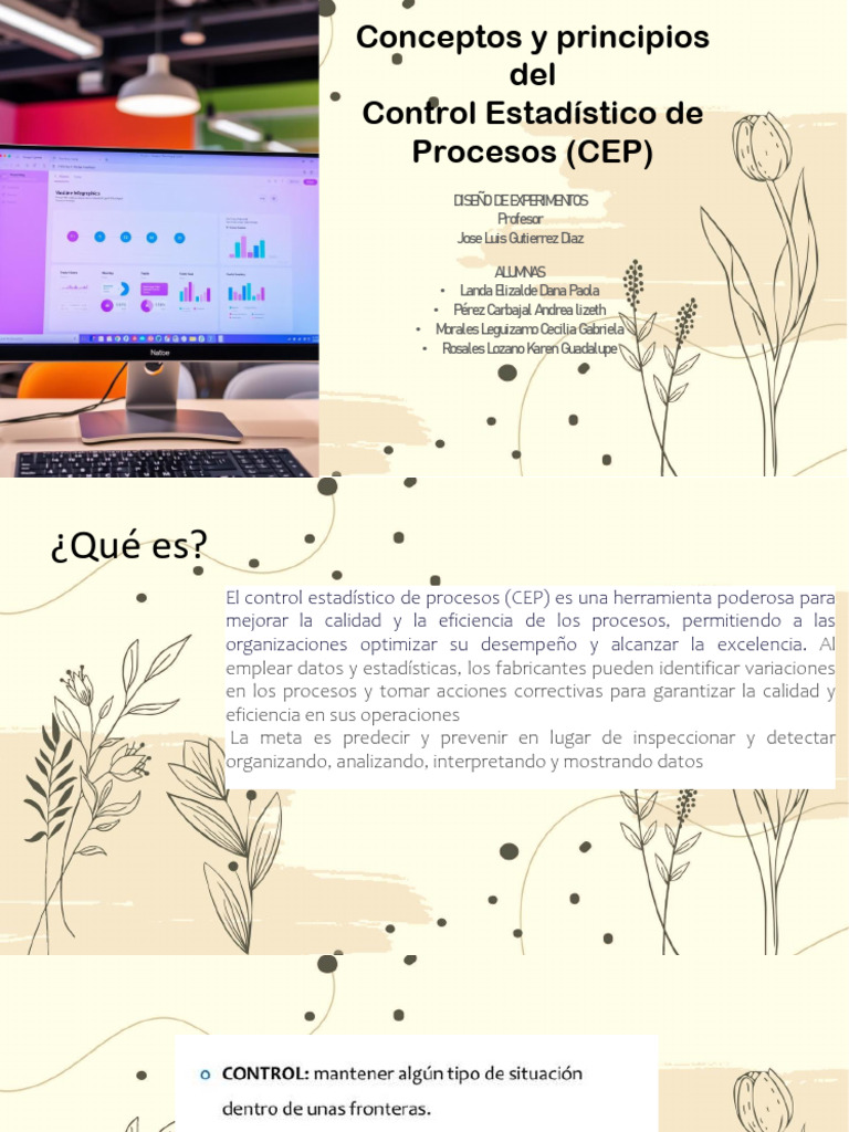 Presentacion Control Estadistico de Procesos. | PDF | Desviación Estándar | Calidad (comercial)