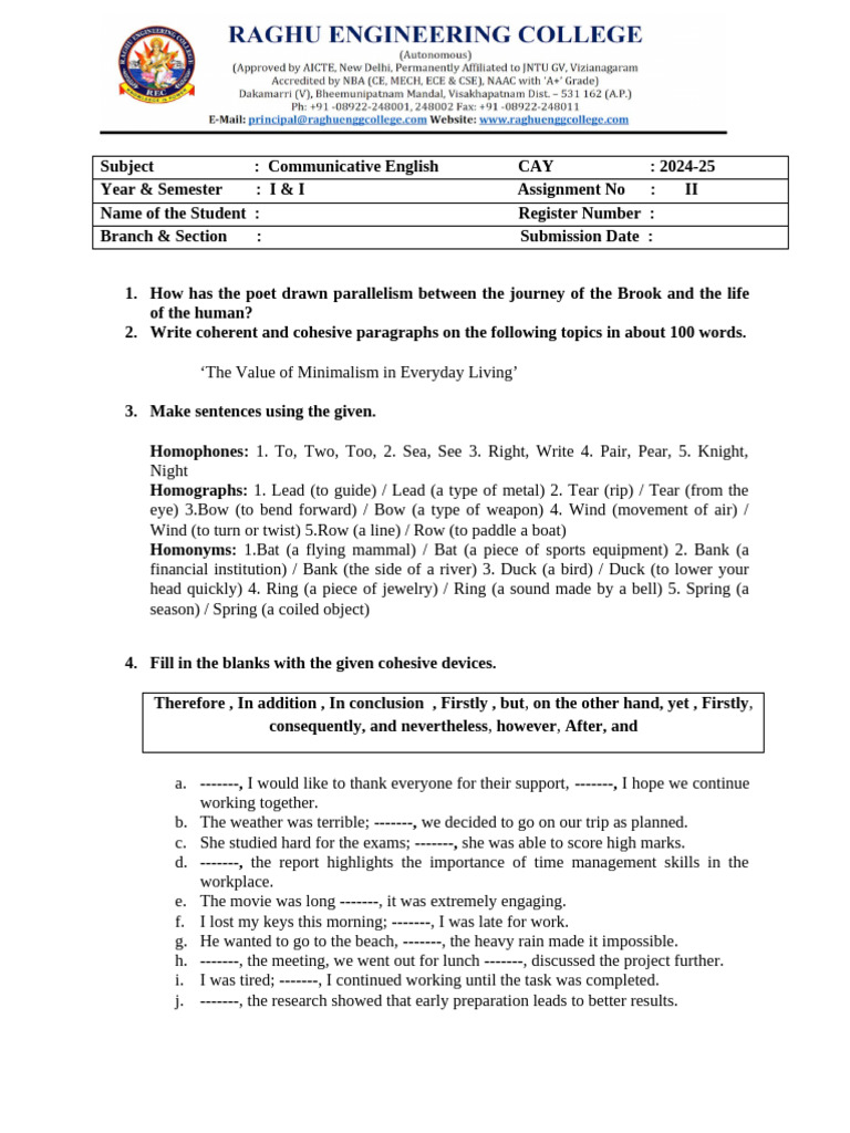 Unit II Assignment 24-25 | PDF | System