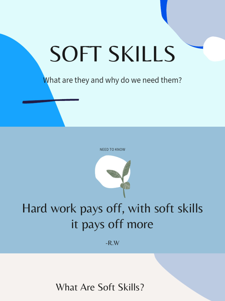 Lesson Presentation 5 - Soft Skills | PDF | Skill | Emotional Intelligence