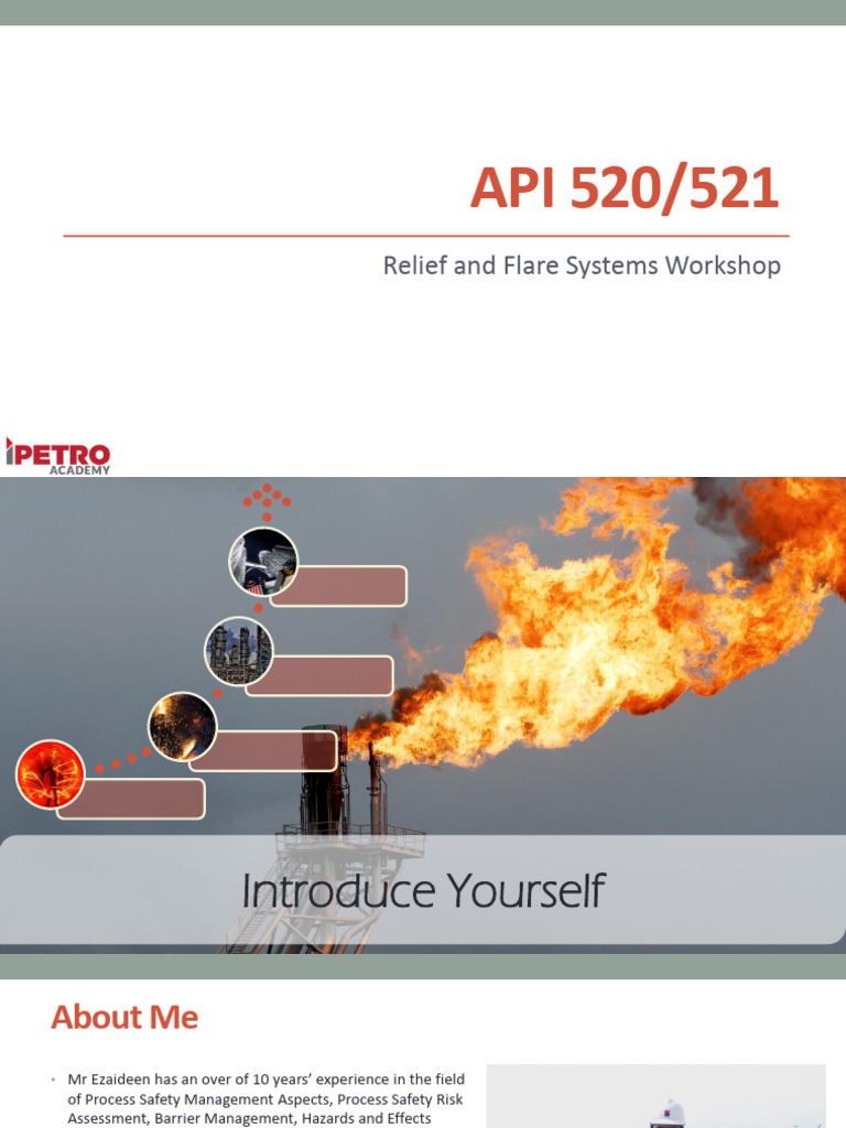 Api 520521 Day1 TBS | PDF | Valve | Pressure