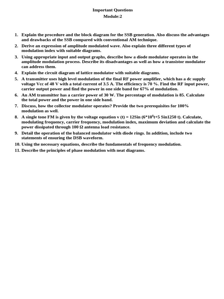 Advanced Modulation Techniques | PDF | Teaching Methods & Materials ...