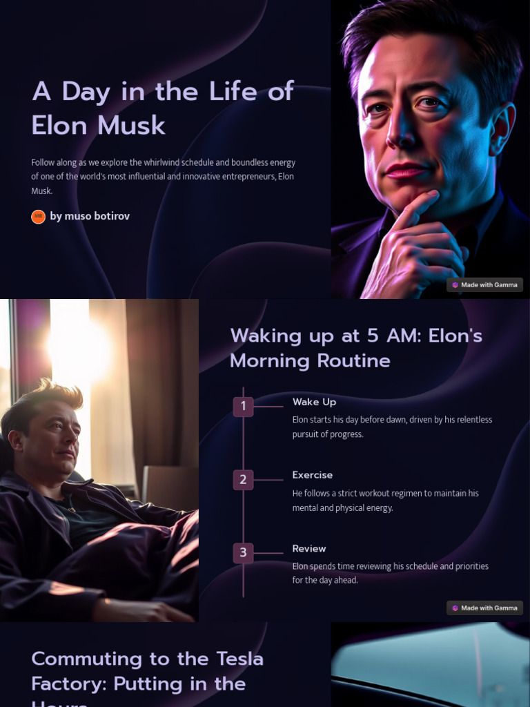 A Day in The Life of Elon Musk | PDF | Elon Musk | Space X
