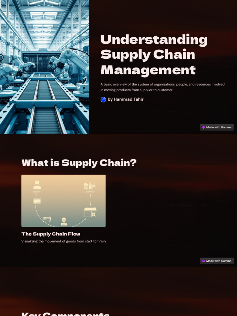 Overview of Supply Chain Management | PDF | Computers | Technology ...