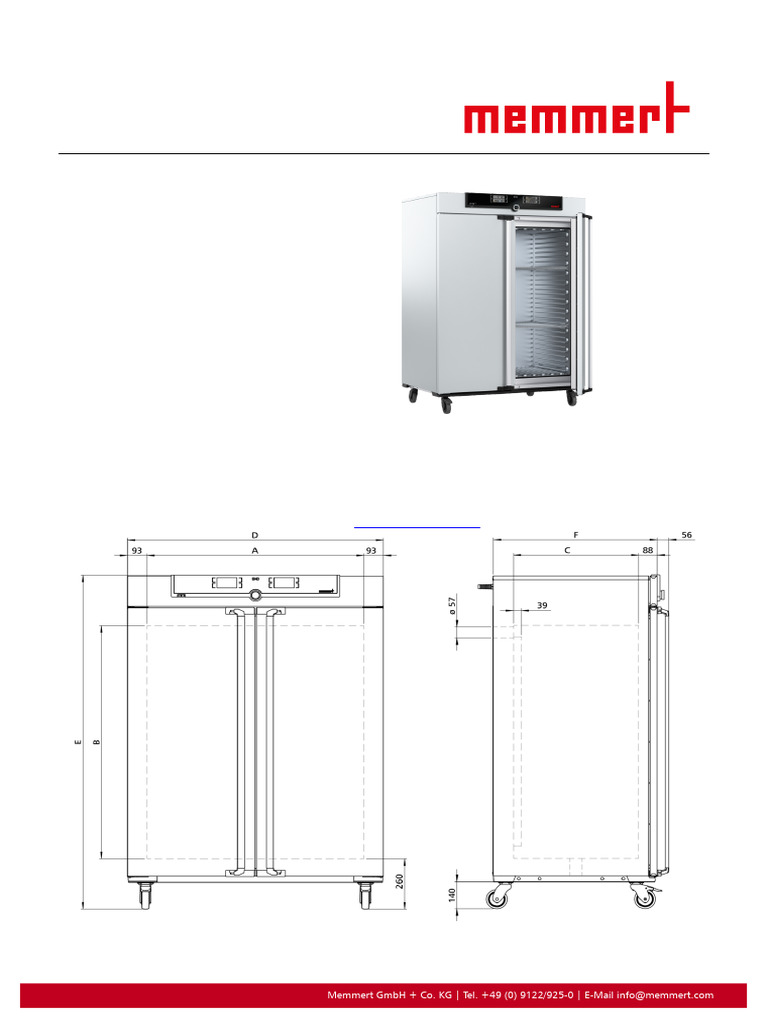 Memmert UF750plus Lab Oven Specifications | PDF | Temperature | Calibration