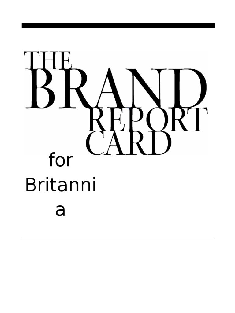 Brand Report Card With Answers and Graph For UW | PDF | Brand ...