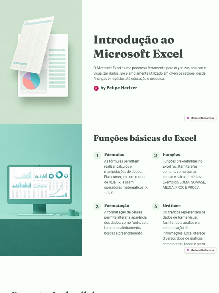 Introducao Ao Microsoft Excel | PDF | Microsoft Excel | Cálculo Introducao Ao Microsoft Excel | PDF | Microsoft Excel | Cálculo