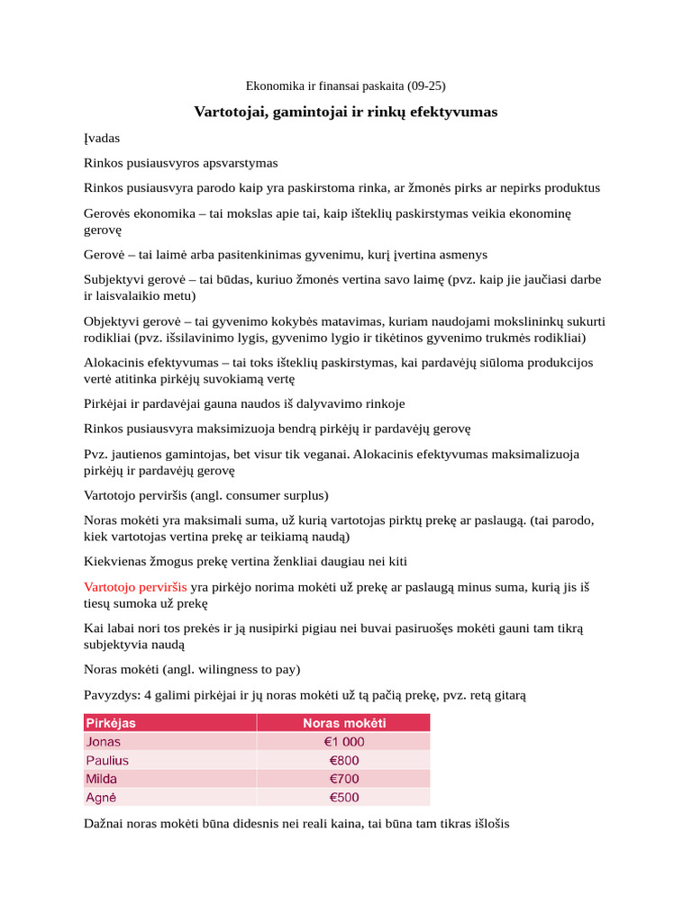 Ekonomika Ir Finansai Paskaita 09-25 | PDF