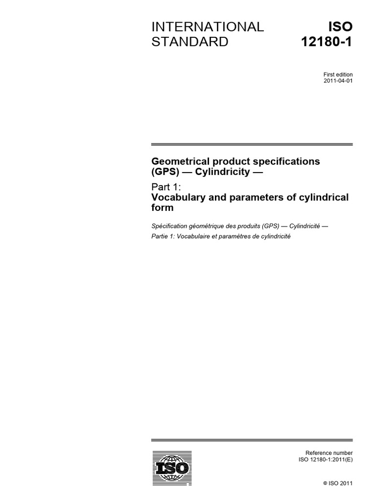 Iso 12180-1-2011 | PDF | International Organization For Standardization ...