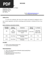 Anand Resume | PDF | Career & Growth | Wellness