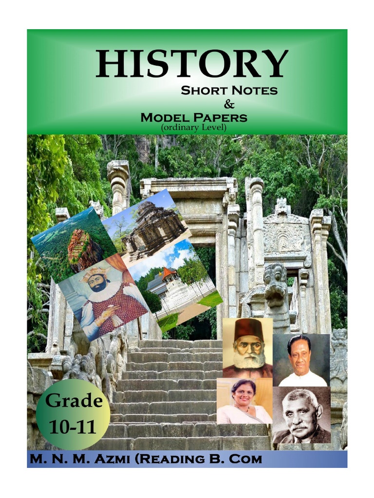 Grade 11 History Revision Notes | PDF | World War II | Sri Lanka