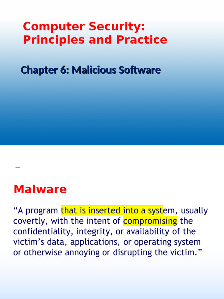 Understanding Malicious Software Types | PDF | Computer Virus | Malware