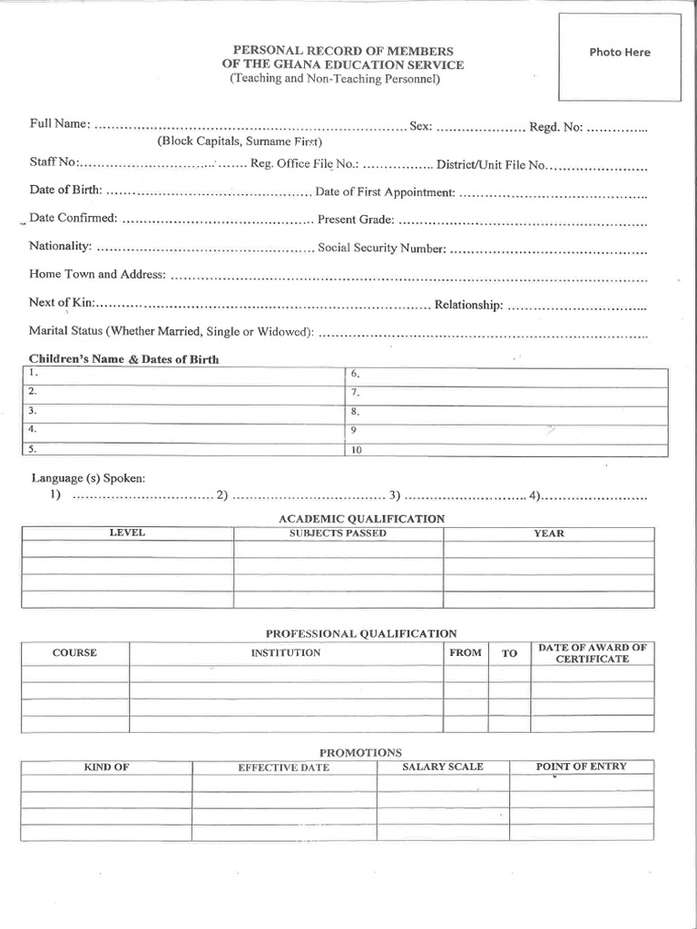 Personal Record | PDF