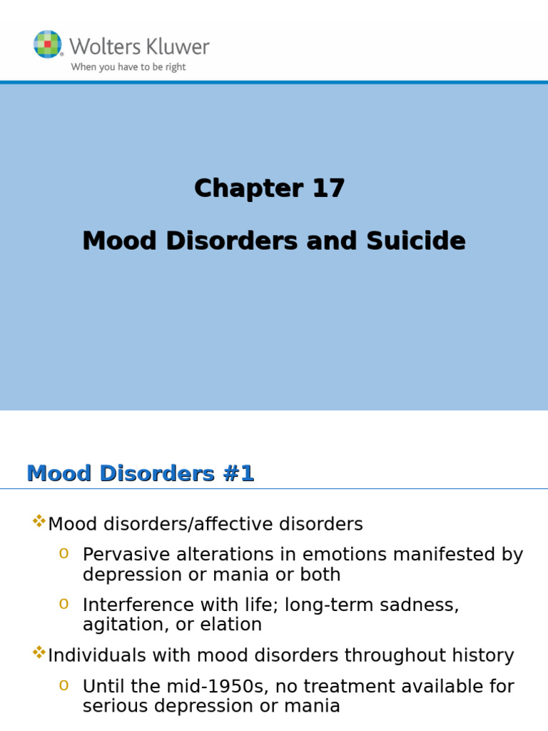 Mood Disorders | PDF | Major Depressive Disorder | Mood Disorders