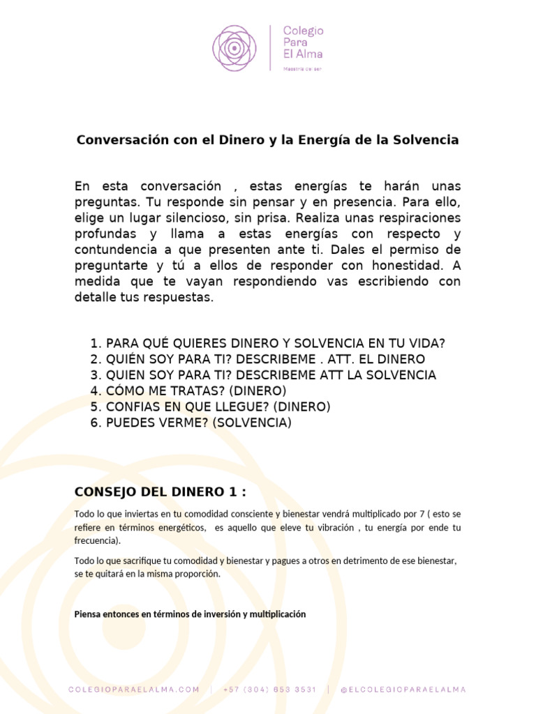 Dinero Hablame | PDF | Relaciones personales, crianza y desarrollo personal