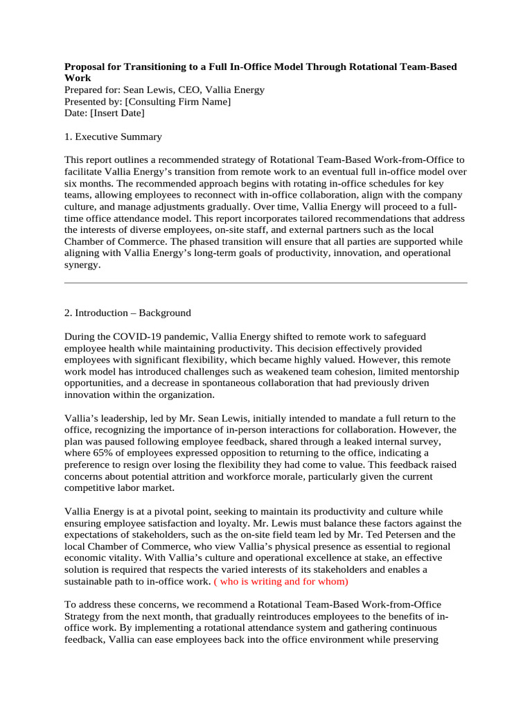 MC Final Report | PDF | Employee Retention | Goal