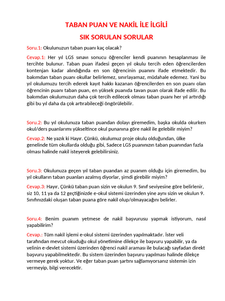 SYk Sorulan Sorular | PDF