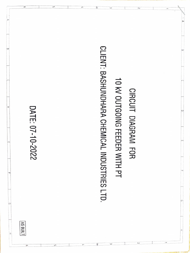 10kV Outgoing Feeder Circuit Diagram | PDF | Electrical Substation ...