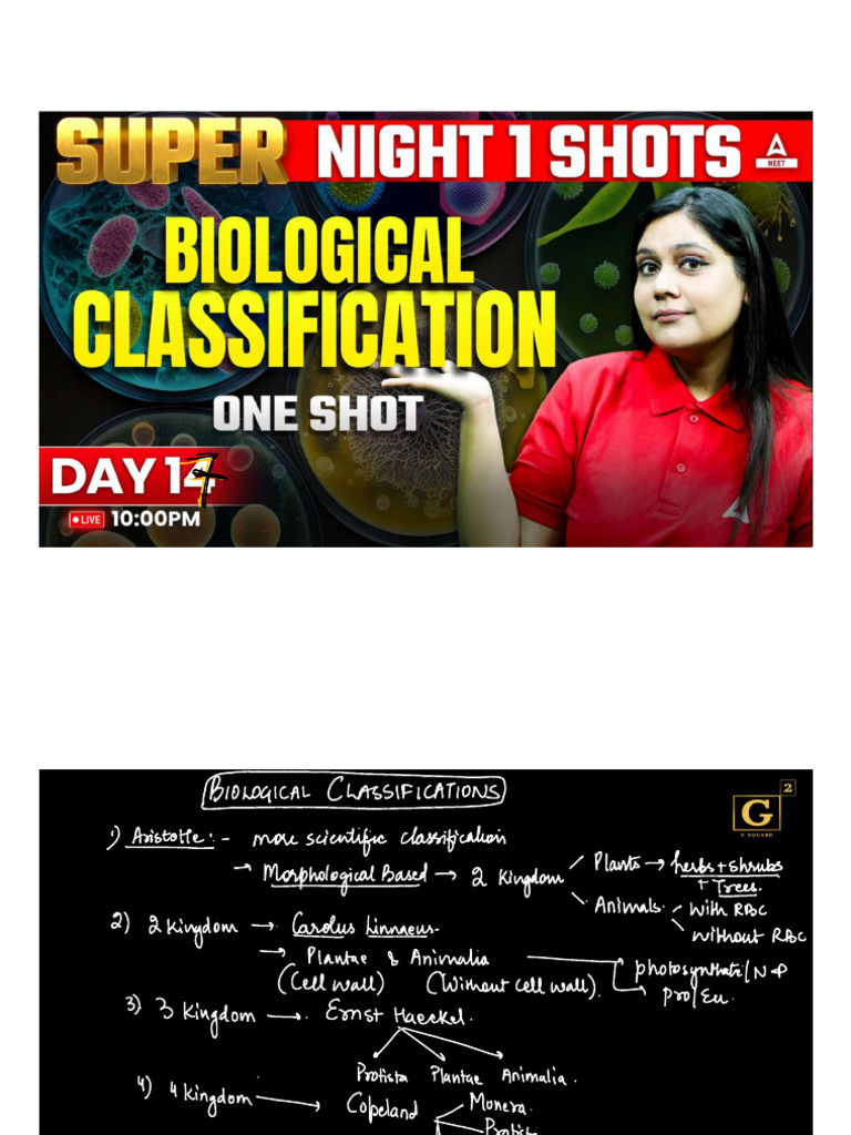 Biological Classification by Garima Mam | PDF | Fungus | Protozoa