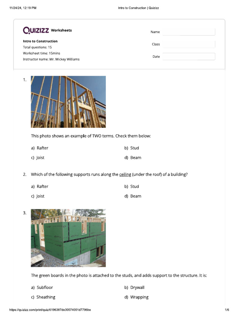 Intro to Construction 2 | PDF