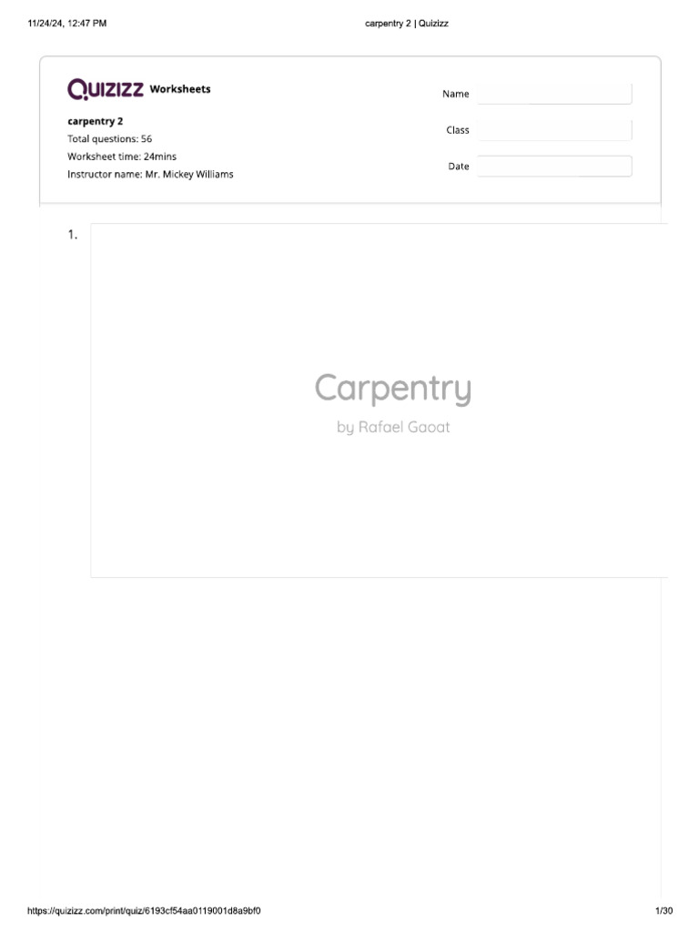 Carpentry | PDF