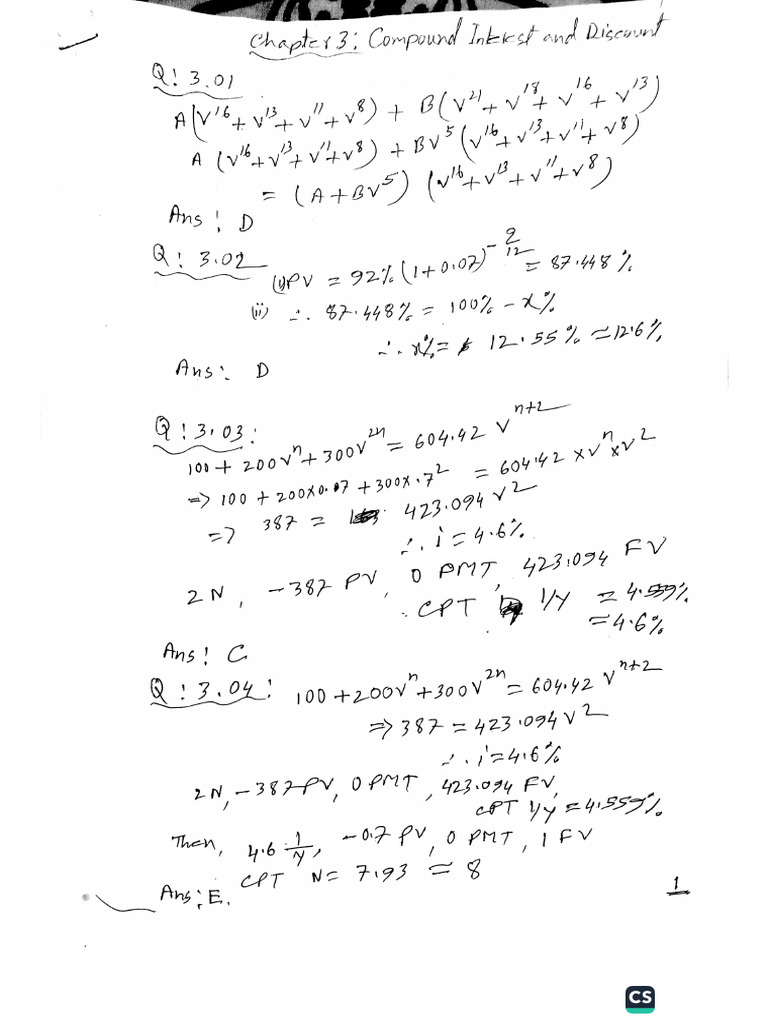 Chapter3 Exercise | PDF
